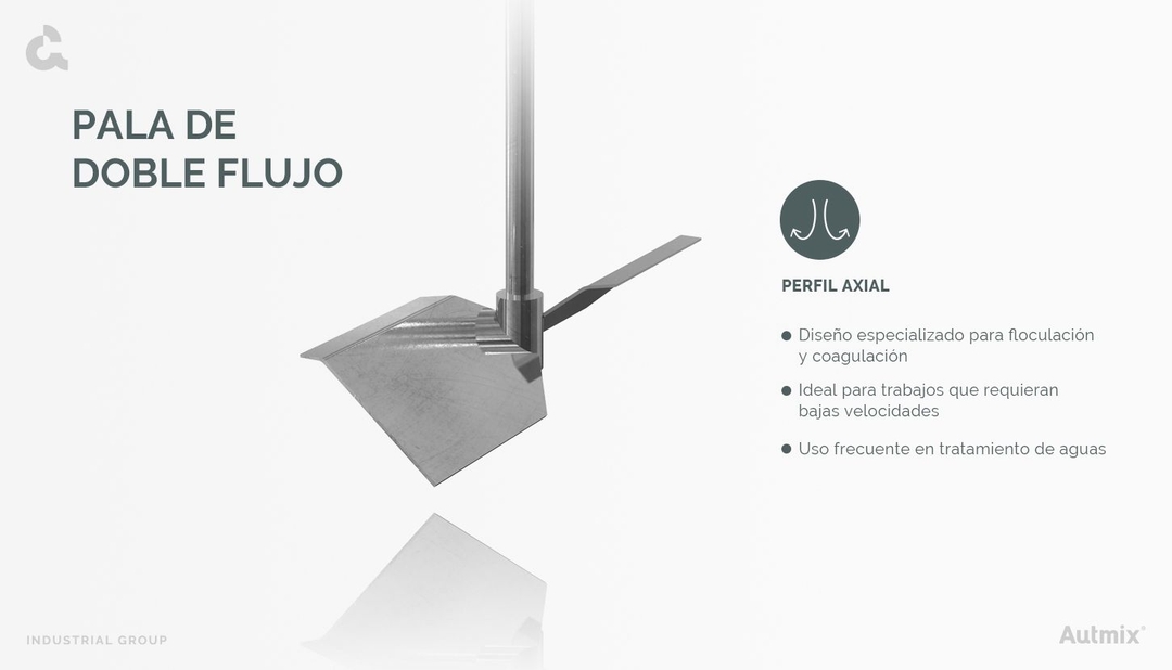 Hélices para agitadores industriales de flujo axial y radial